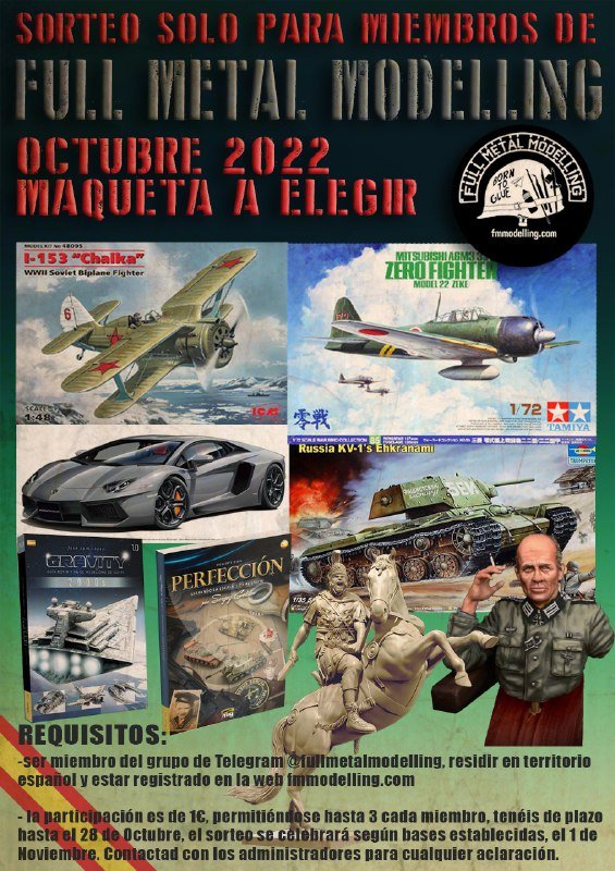 SORTEO OCTUBRE 2022 – Full Metal Modelling